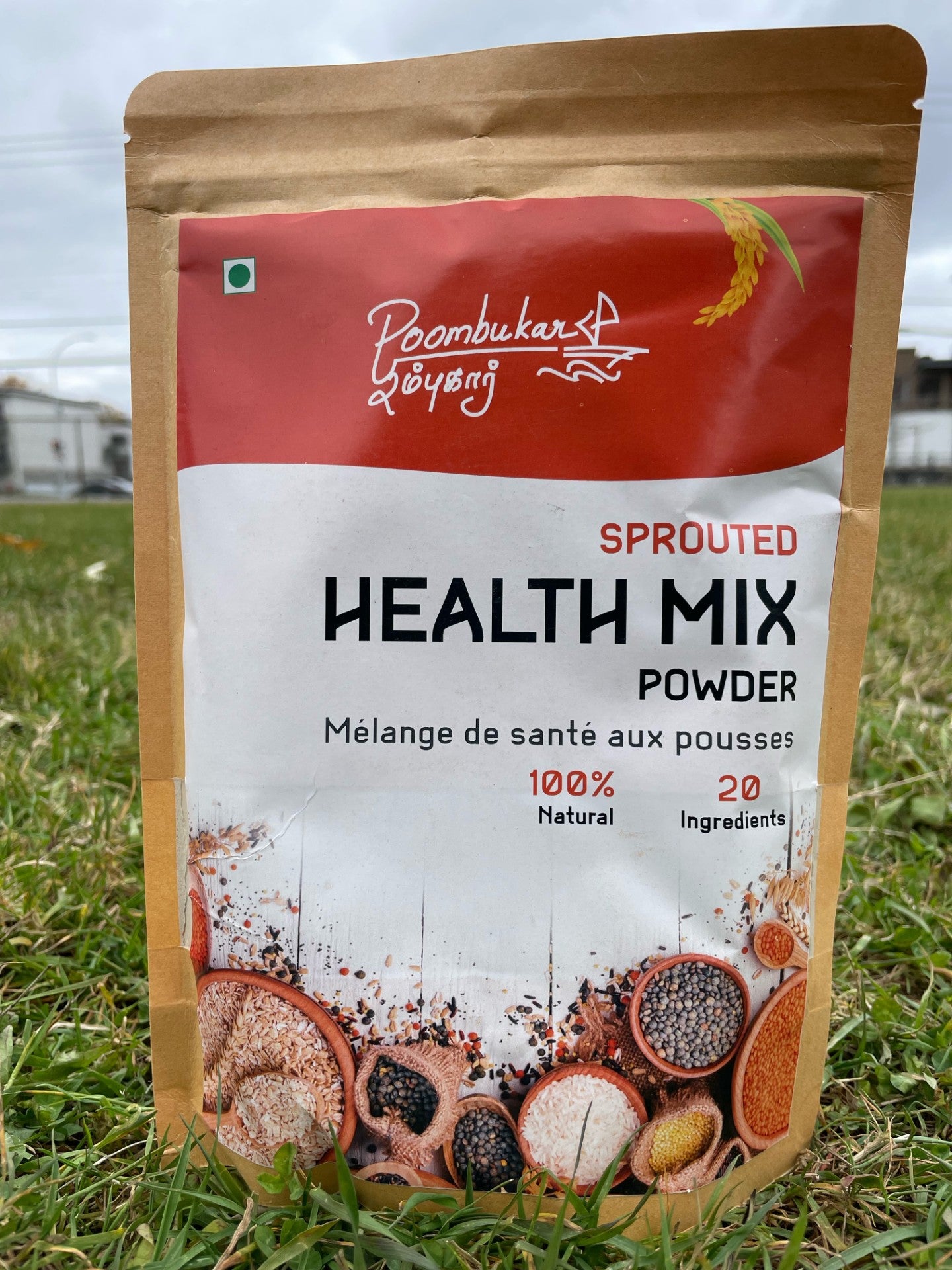 Poombukar 100% Natural Sprouted Health mix Powder 500G – Poombukar Naturals